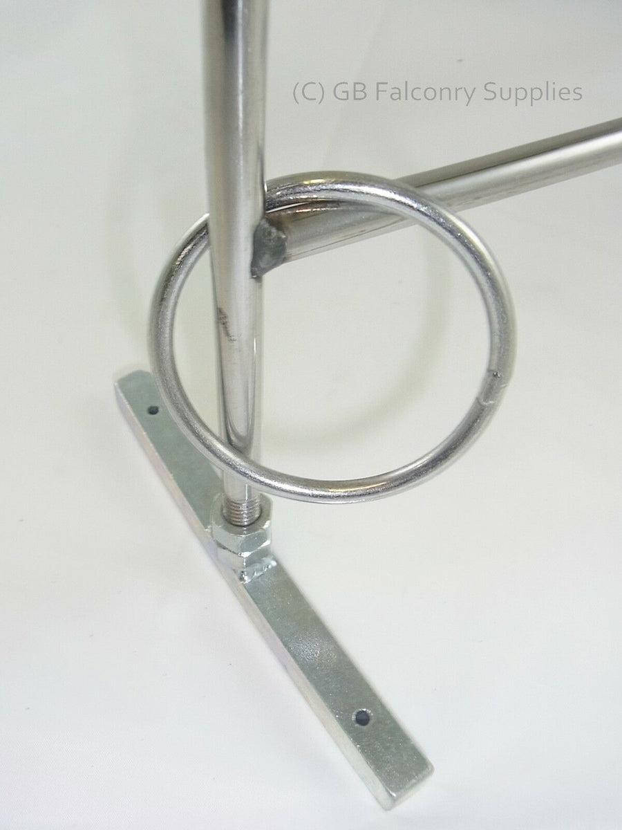 Falconry Small Bow Perch Stainless Steel (Kestrel, Merlin, Spar, Tawny ...