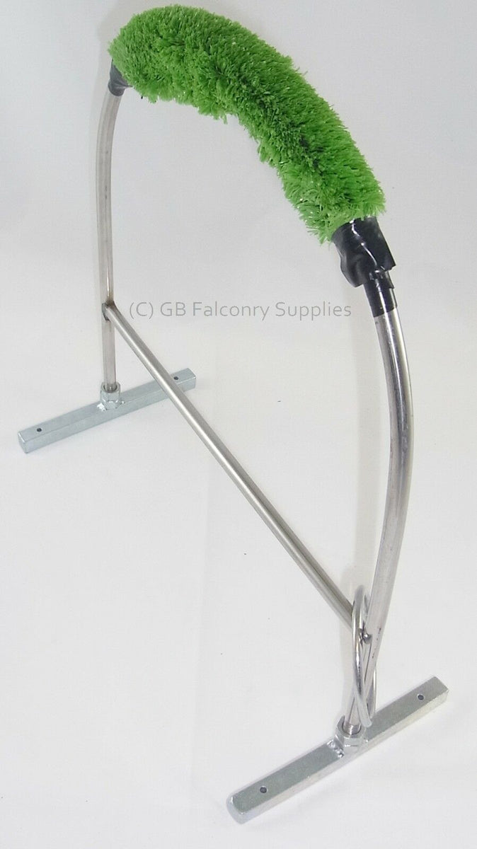 Falconry Small Bow Perch Stainless Steel (Kestrel, Merlin, Spar, Tawny ...